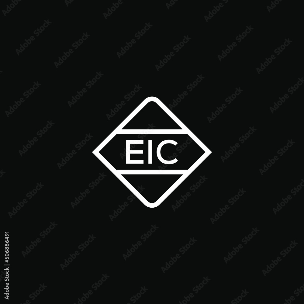 EIC letter design for logo and icon.EIC monogram logo.vector ...