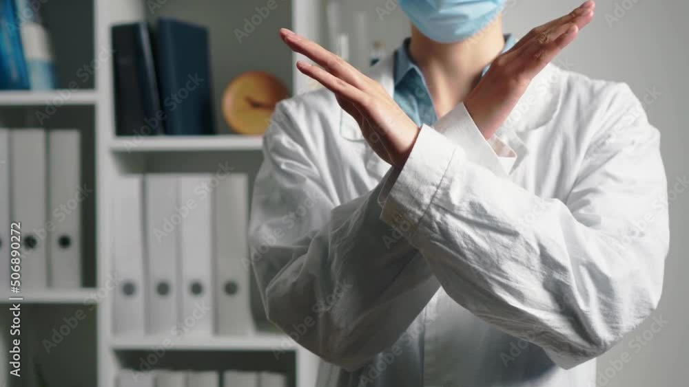 Doctor doctor symbolizes with hands a cross, Hands with a cross symbol ...