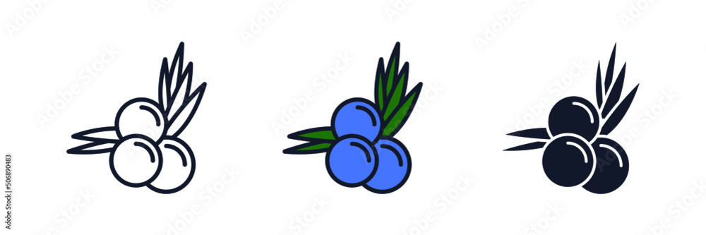 juniper icon symbol template for graphic and web design collection logo ...