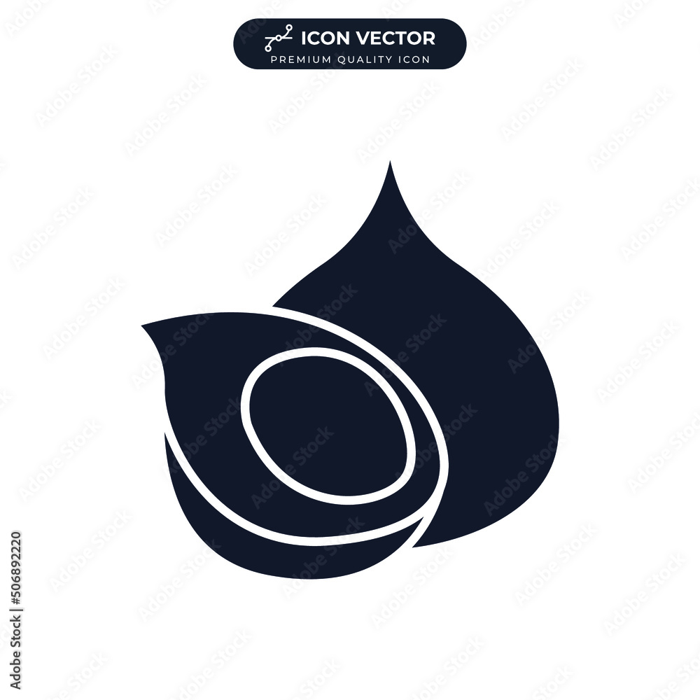 nutmeg icon symbol template for graphic and web design collection logo ...