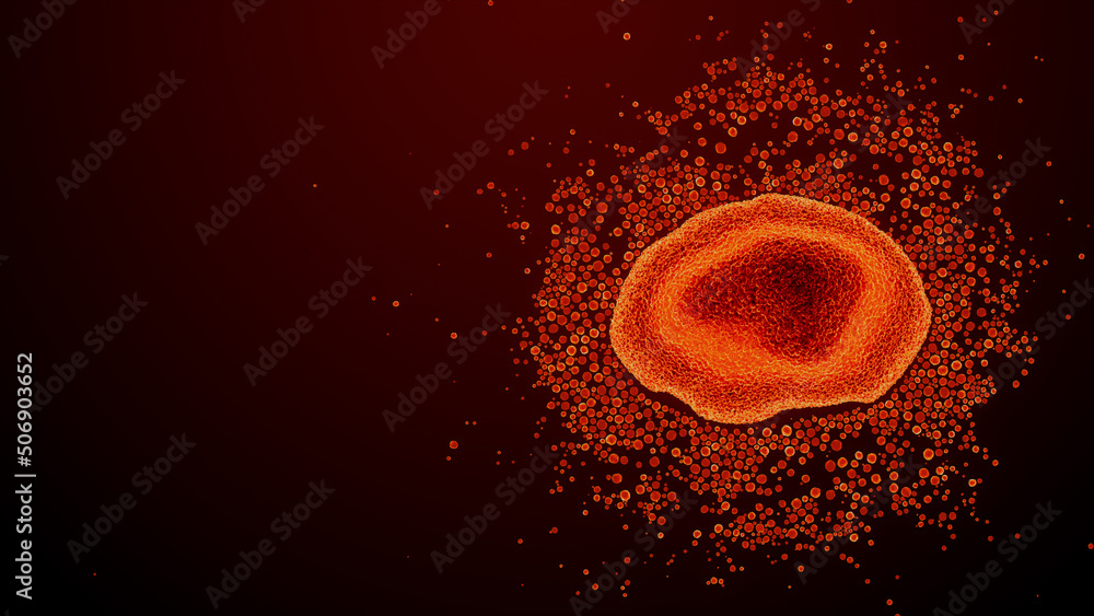 Monkeypox Virus. Virology 3D Render with Copy-Space. Stock Illustration ...