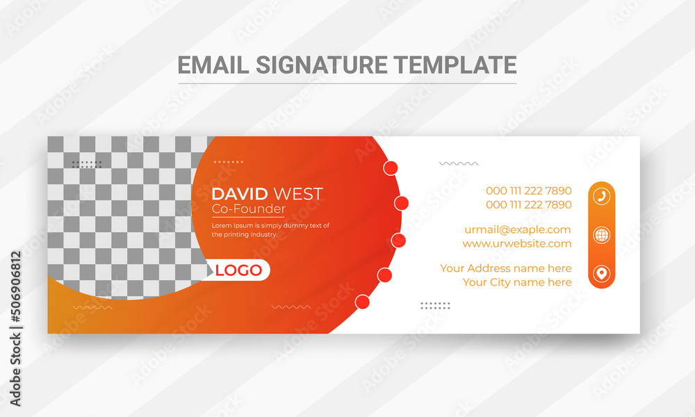 Professional Email signature template design. Modern and Creative email ...