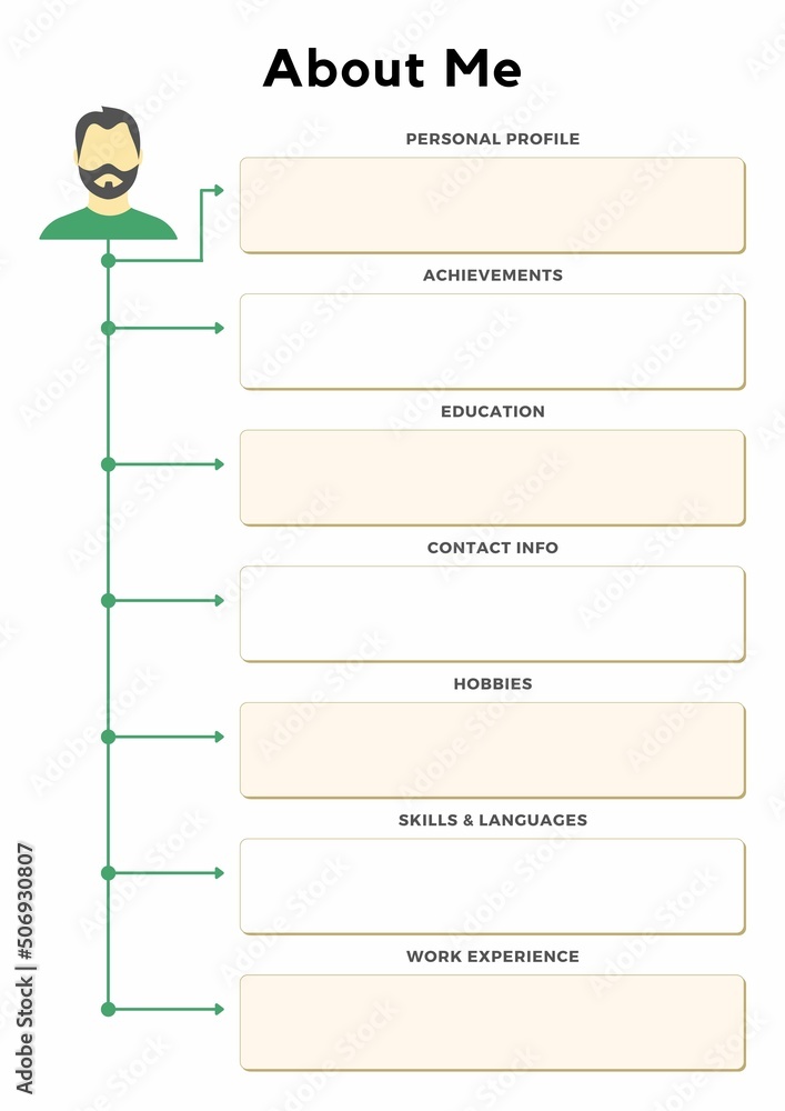 Clean and Elegant About Me Planner Pages Sheet. Minimalist Planner Page ...