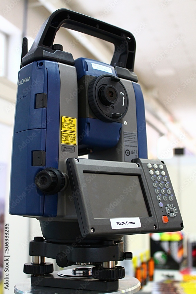Robotic geodetic automated total station Sokkia for complex distance, angle and elevation ...