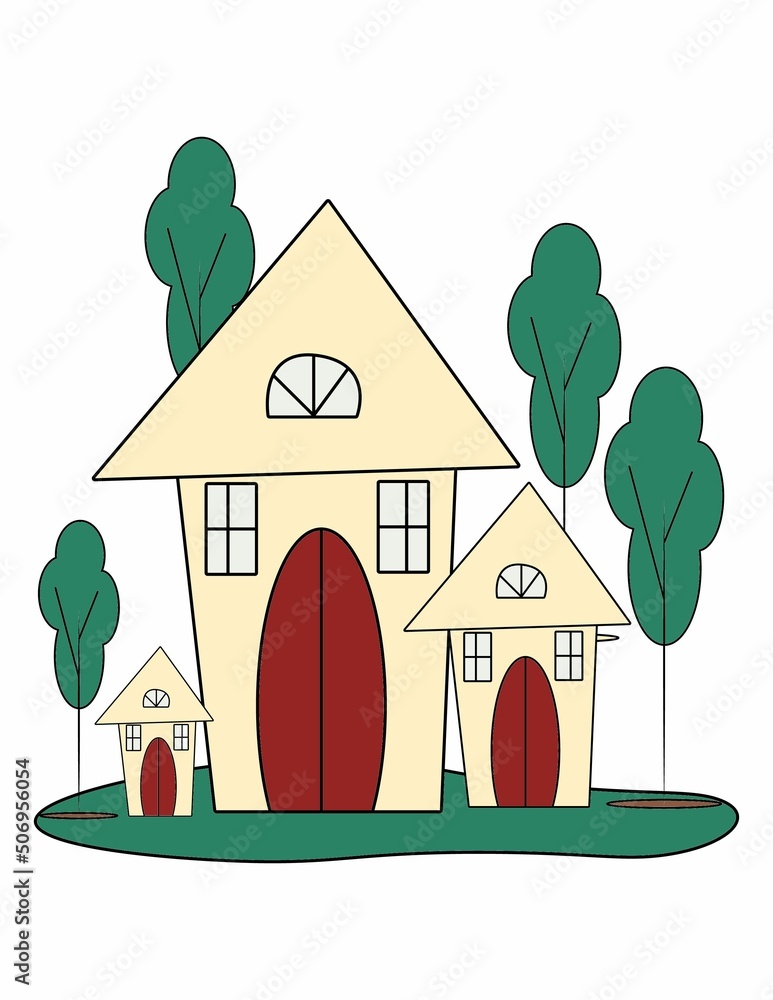 House Clip Art Stock Illustration | Adobe Stock