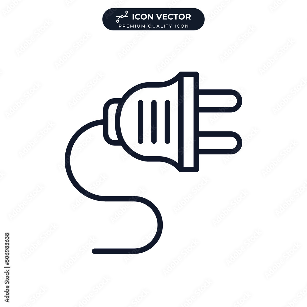 plug icon symbol template for graphic and web design collection logo ...