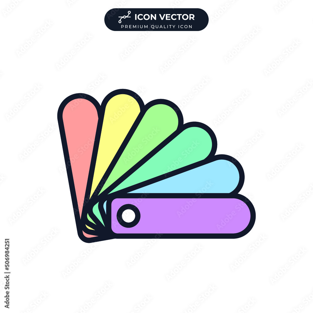 color swatch icon symbol template for graphic and web design collection ...