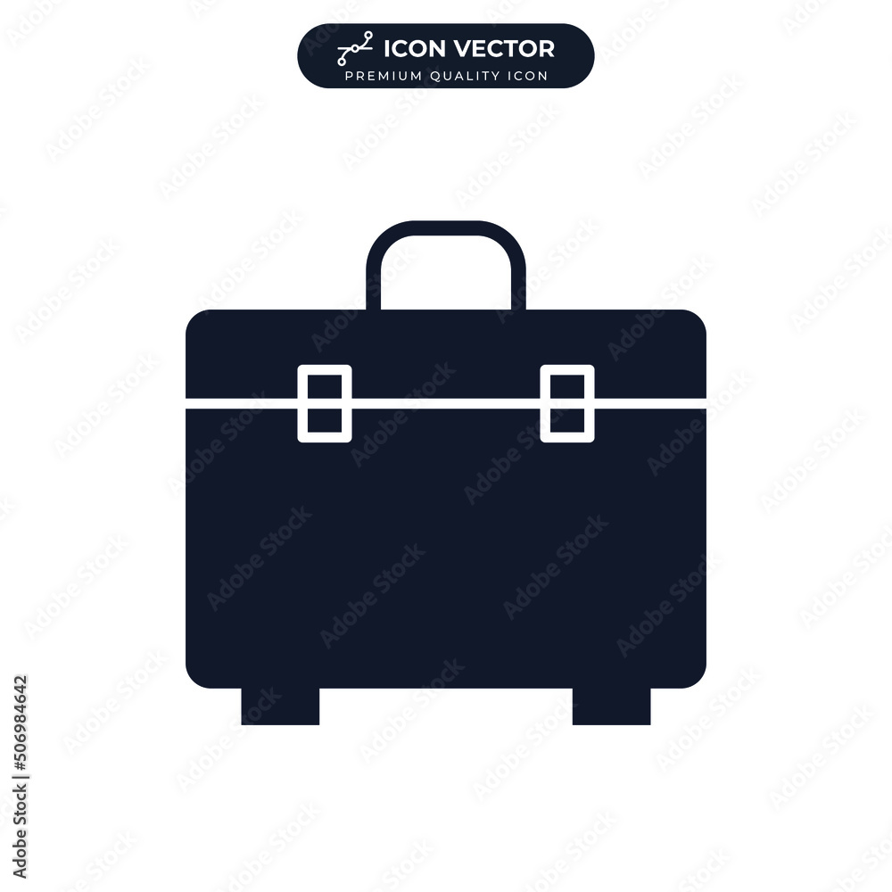 Tool box icon symbol template for graphic and web design collection ...