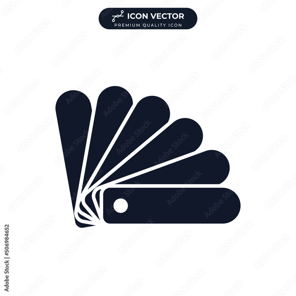 color swatch icon symbol template for graphic and web design collection ...