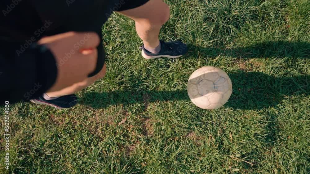 Video Stock Young athlete in sports uniform in shorts and windbreaker ...