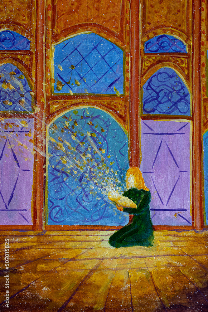 Birth of a prophet Oil painting Religious Arabic painting, beautiful ...