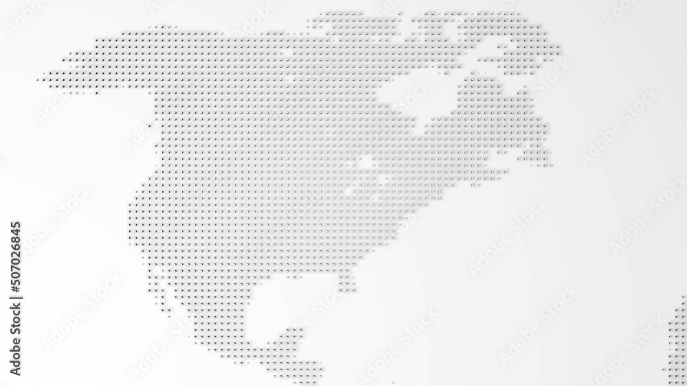 3d Pixel world map background. Digital dots in the form global earth ...