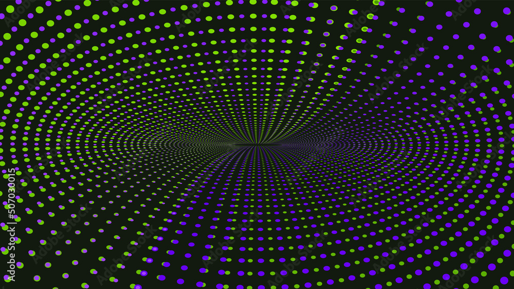 Neon Polka Dot Background