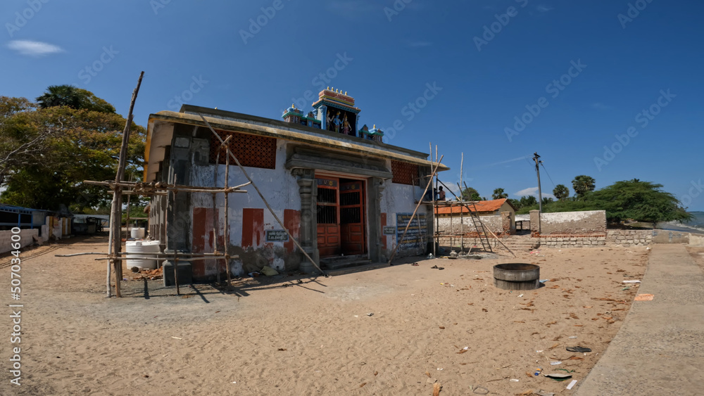 Hanuman temple from Sethukarai, Tamil Nadu, India Stock Photo | Adobe Stock