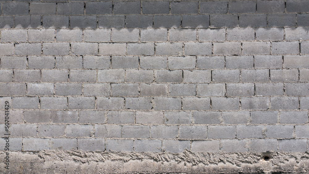Muro de bloques de hormigón gris Stock Photo | Adobe Stock