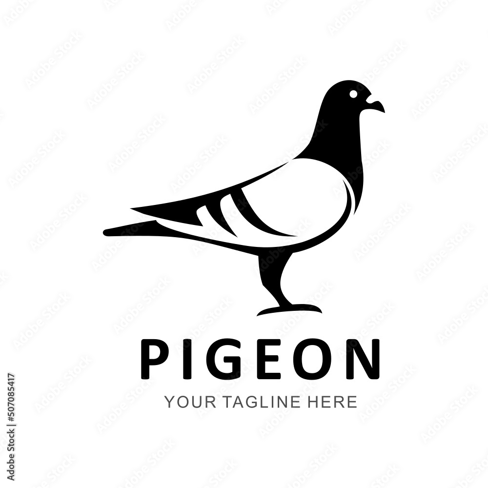 Vetor de pigeon logo do Stock | Adobe Stock