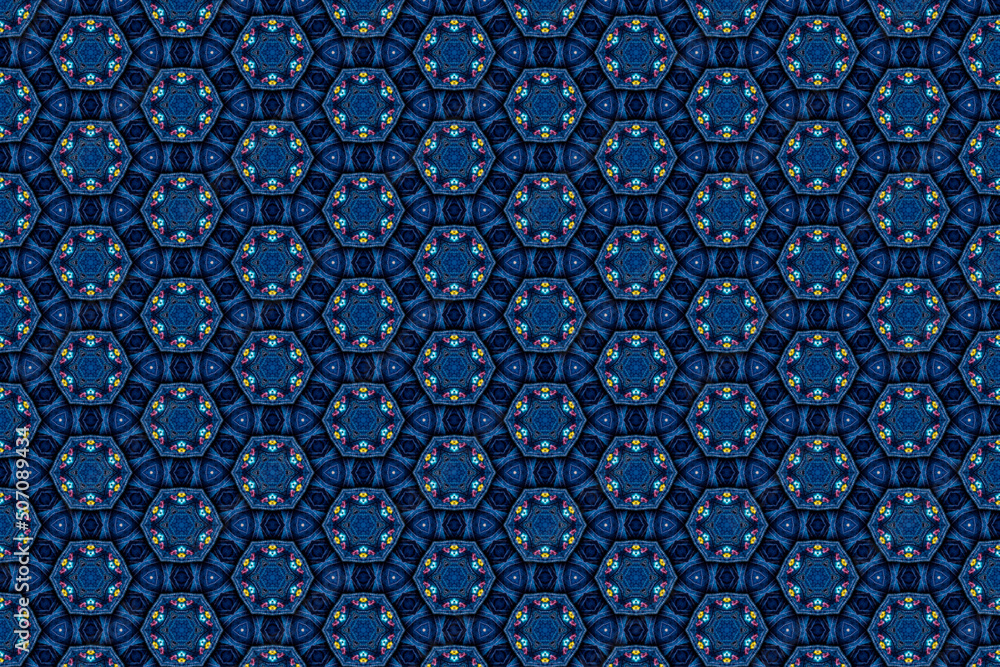 seamless blue pattern Stock Photo | Adobe Stock