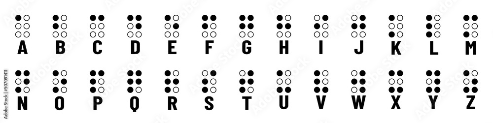 Braille Alphabet - Tactile Writing System Used By People Who Are Blind ...