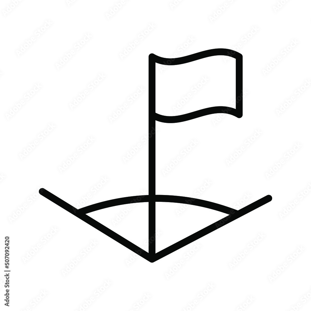 Poster Corner flag icon. football sign. vector illustration – Wall Art ...