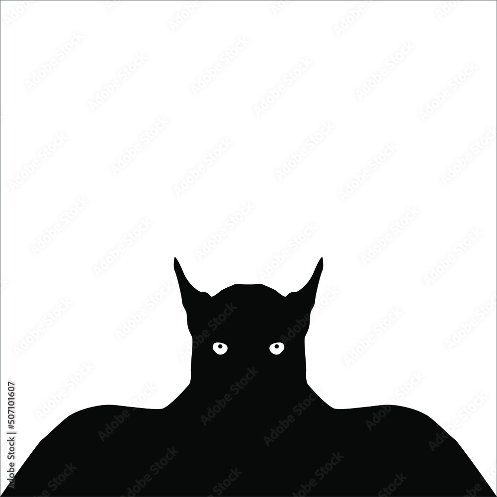 Mysterious Creature. Creepy, Horror, Scary, Mystery Visual Illustration ...