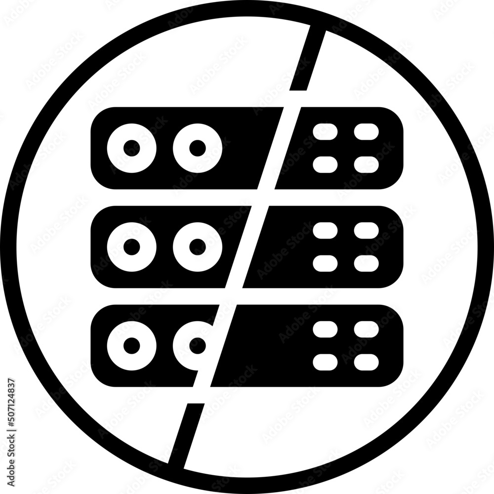 Serverless Icon Stock Vector | Adobe Stock