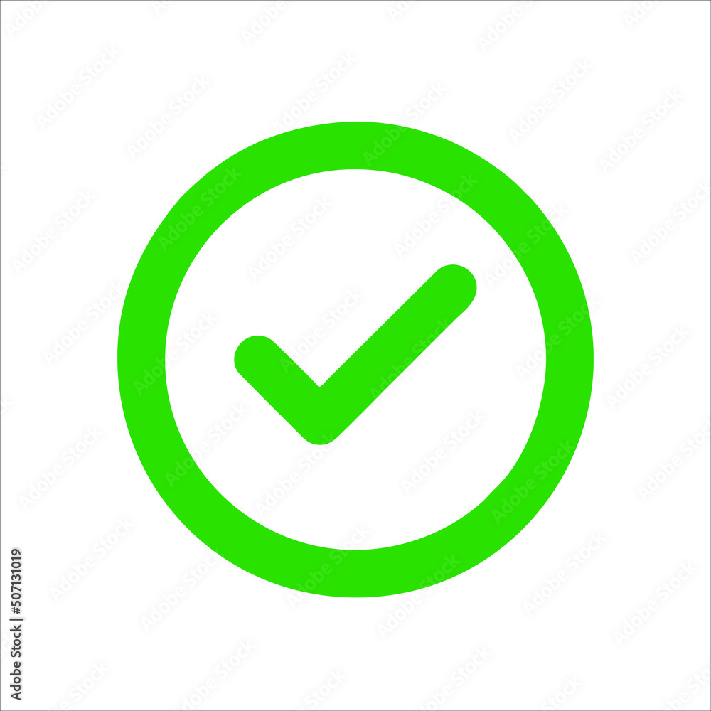 Vetor do Stock: check mark icon isolated on white background. check ...