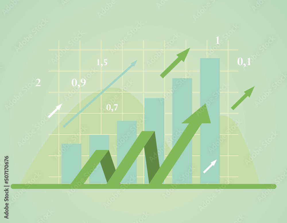 profit infographic with numbers Stock Vector | Adobe Stock