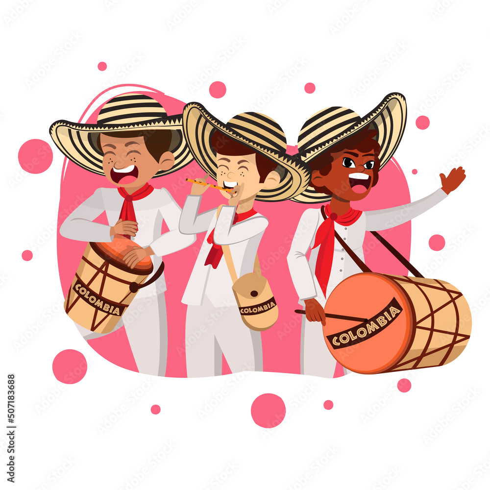 Isolated typical muleteer colombian culture Vector illustration Stock ...