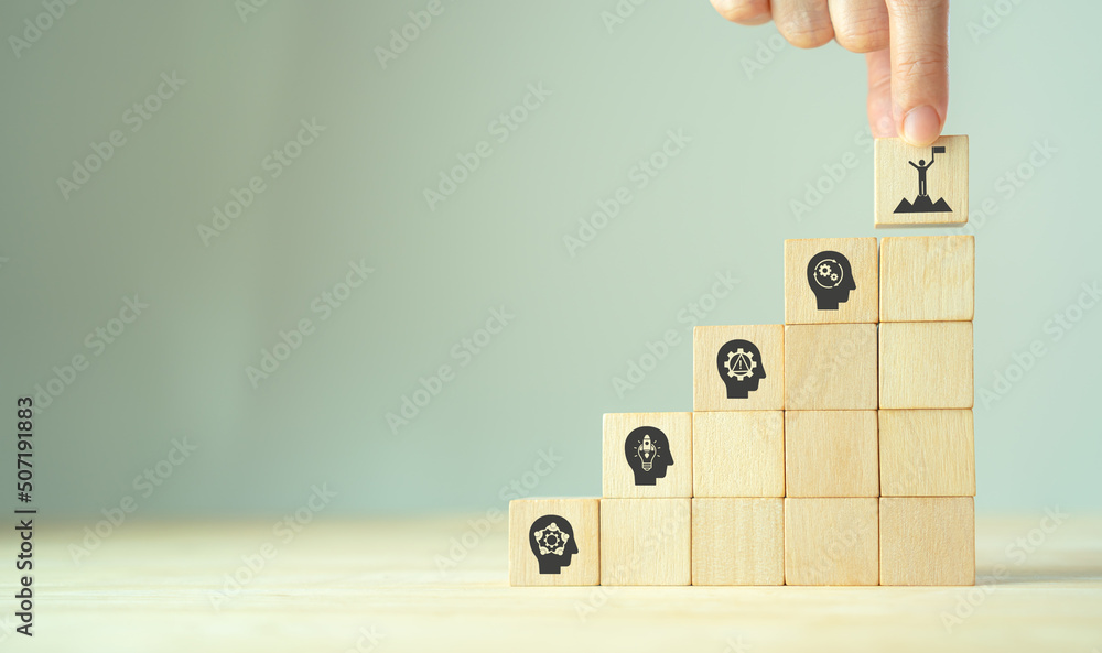 Thinking skills for business leader and manager concept. Team, critical ...