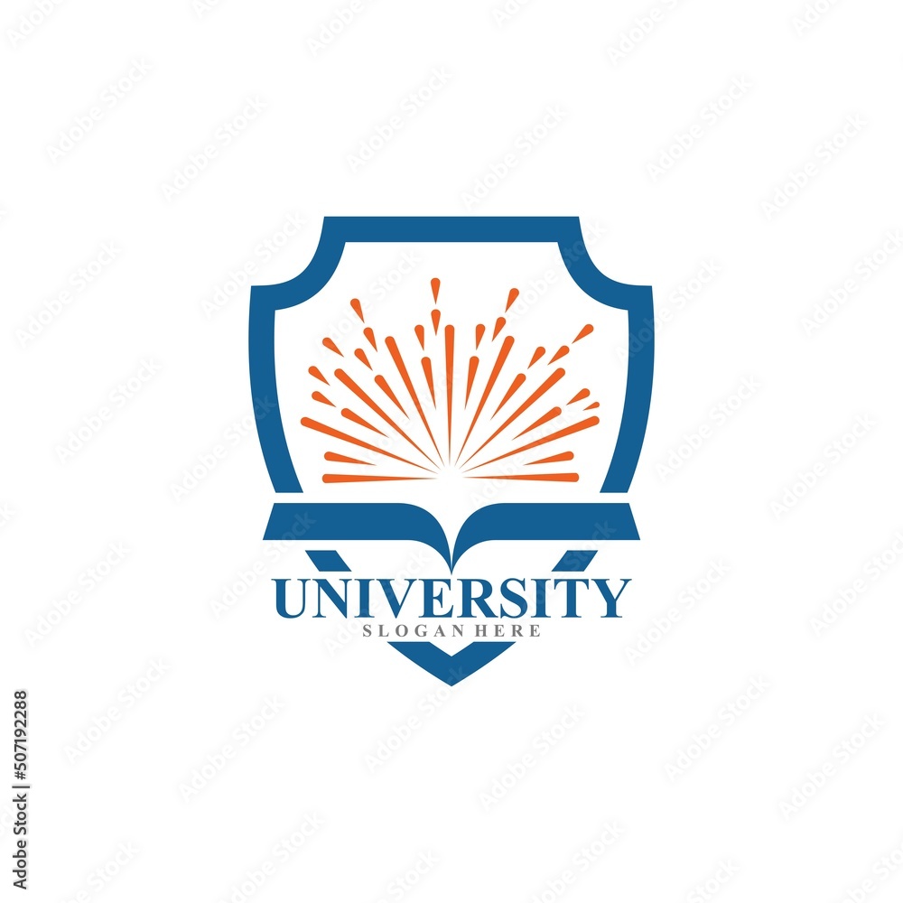 University logo concept vector Book Logo Vector University logo ...