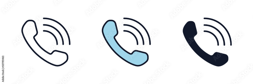 Phone call icon symbol template for graphic and web design collection ...