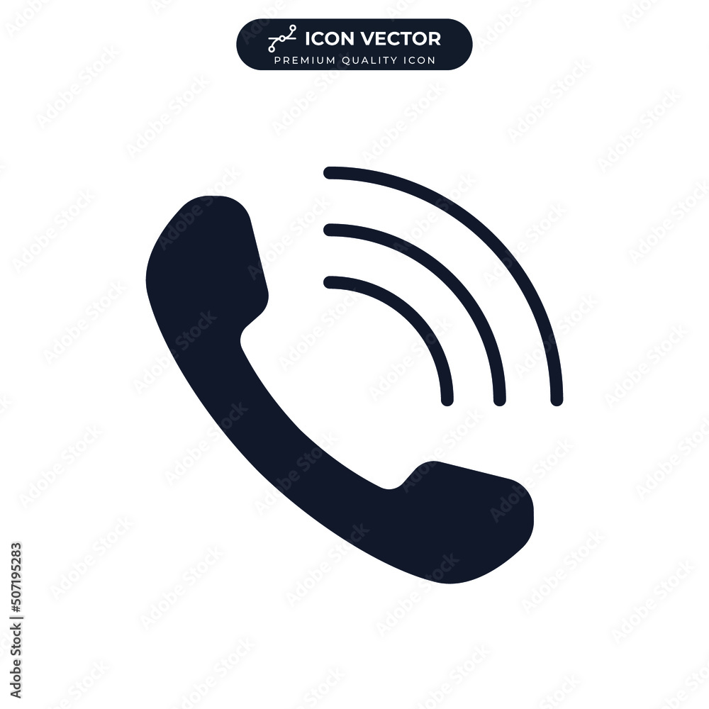 Phone call icon symbol template for graphic and web design collection ...