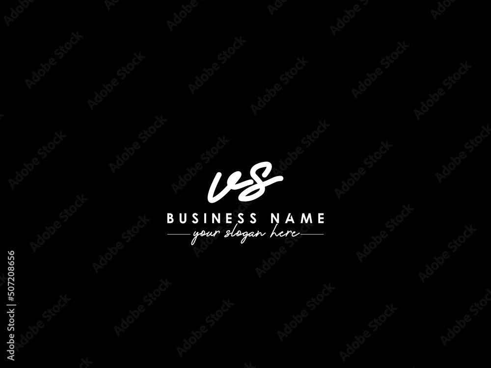 Signature VS Logo Icon, Letter Vs sv Signature Logo Icon Design For ...