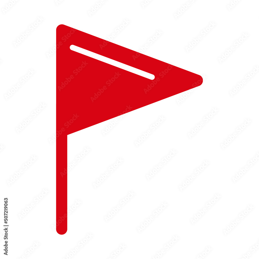 Location Icon as a Flag point vector. Flat vector flag point icon symbol sign from modern ...