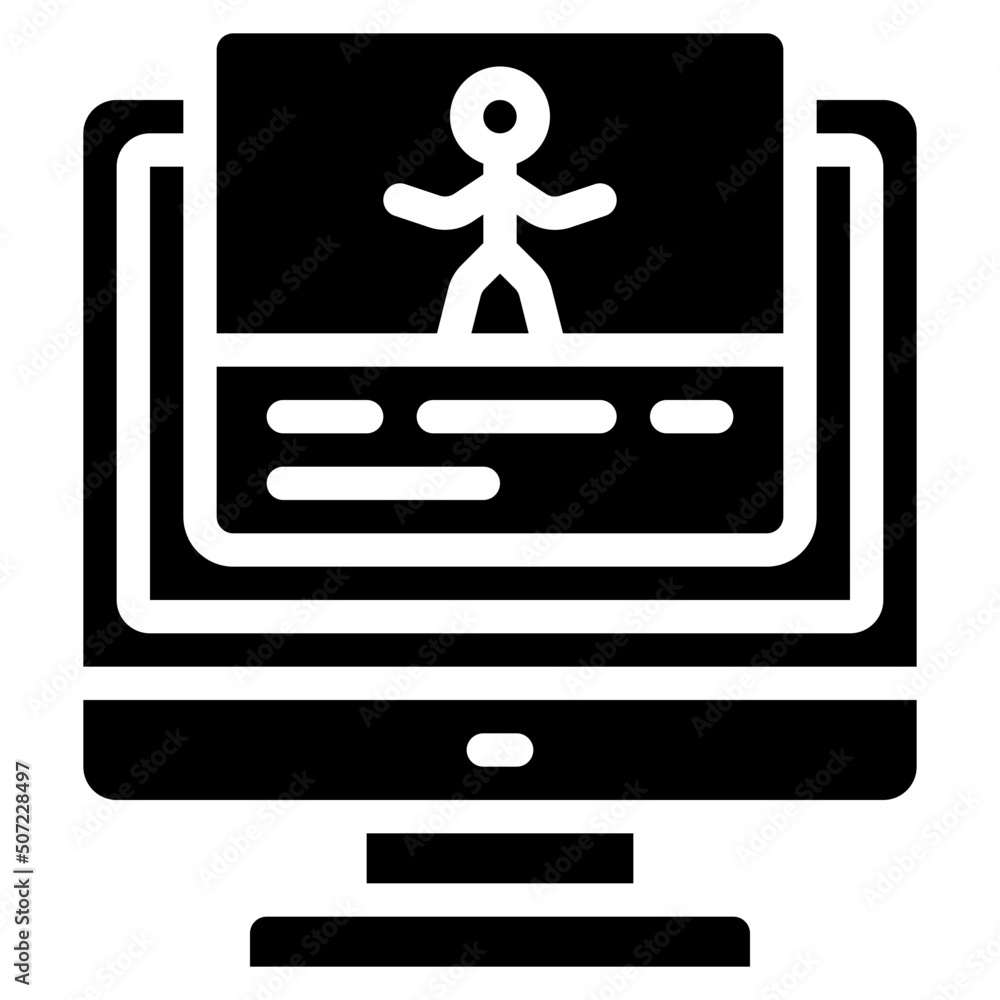 Animation App Icon Stock Vector | Adobe Stock