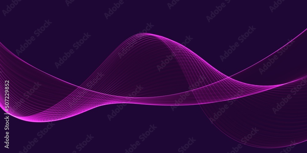 Pink wavy modern design colorful banner background Stock Illustration ...