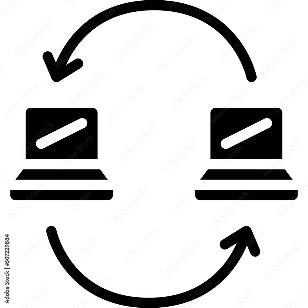 Laptop Switch Icon Stock Vector | Adobe Stock