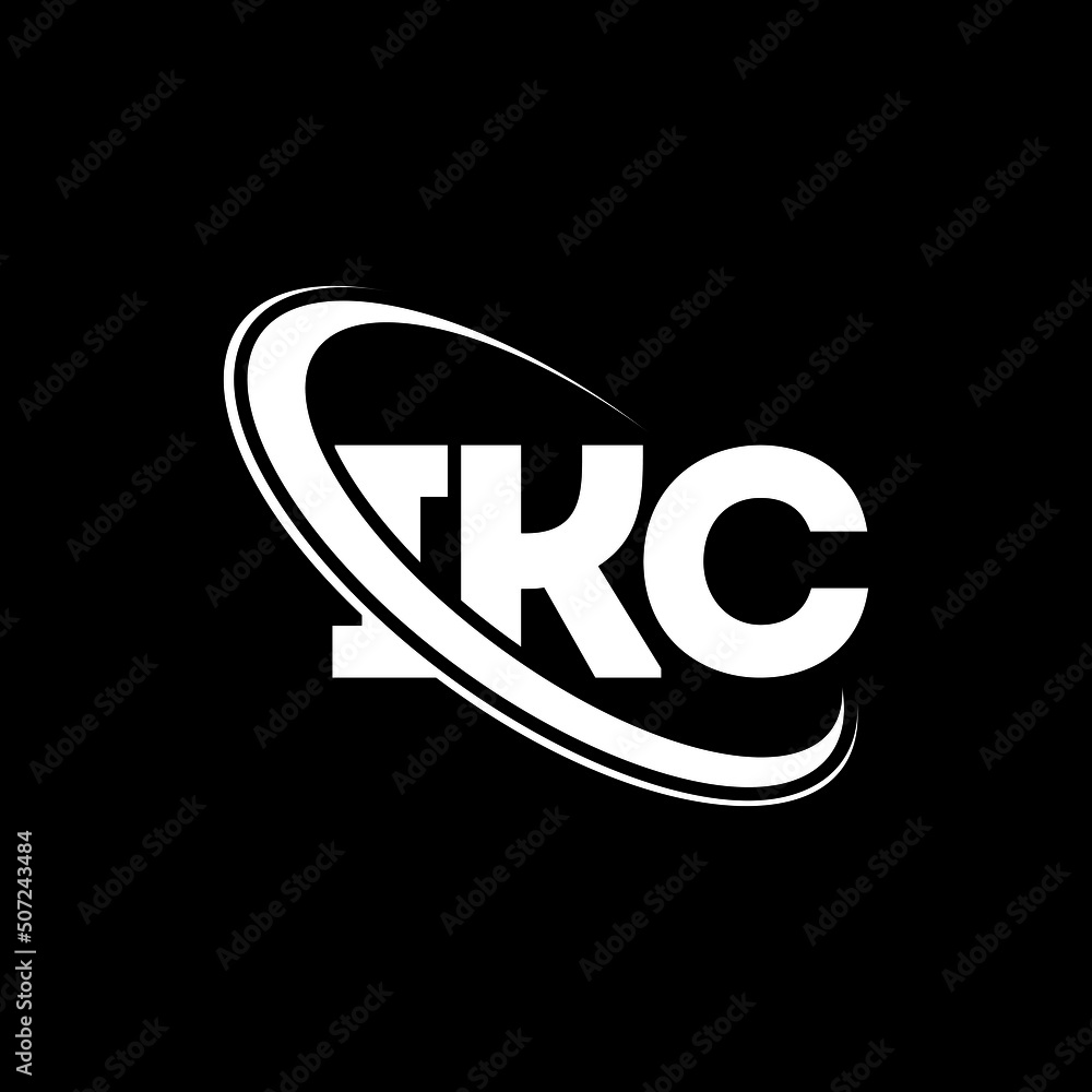 IKC logo. IKC letter. IKC letter logo design. Initials IKC logo linked ...