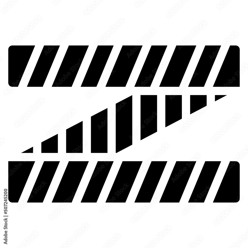Police Tape Icon Stock Vector | Adobe Stock