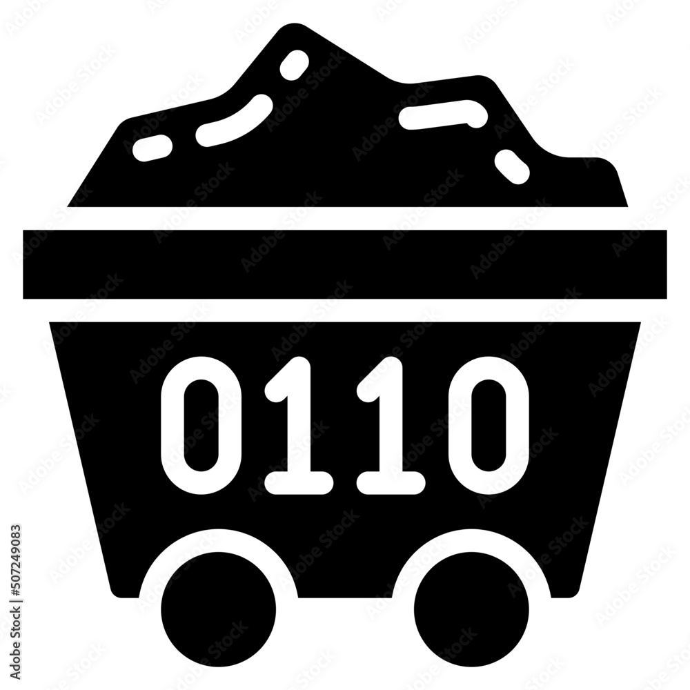 Data Mining Icon Stock Vector | Adobe Stock