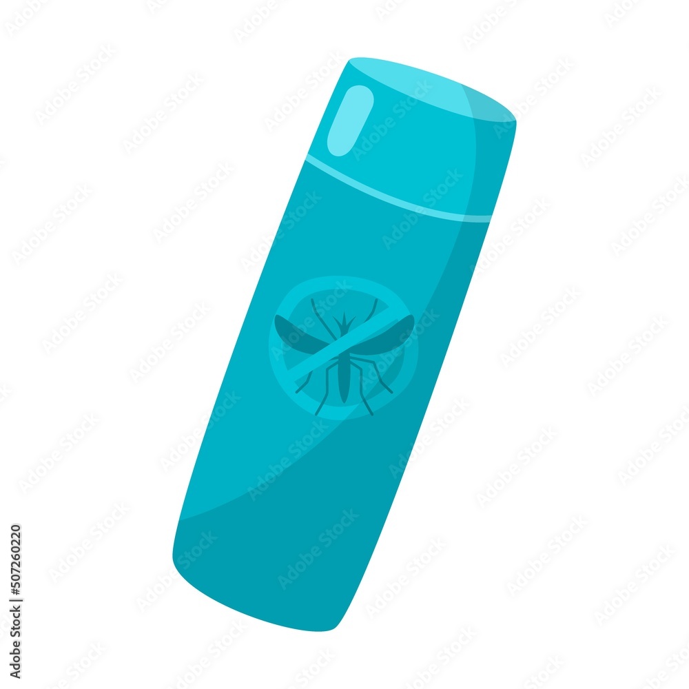 Insect repellent spray. Equipment and tools for camping cartoon ...