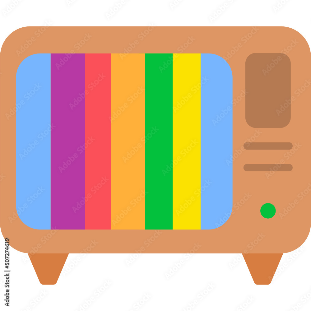 Old Tv Icon Stock Vector | Adobe Stock