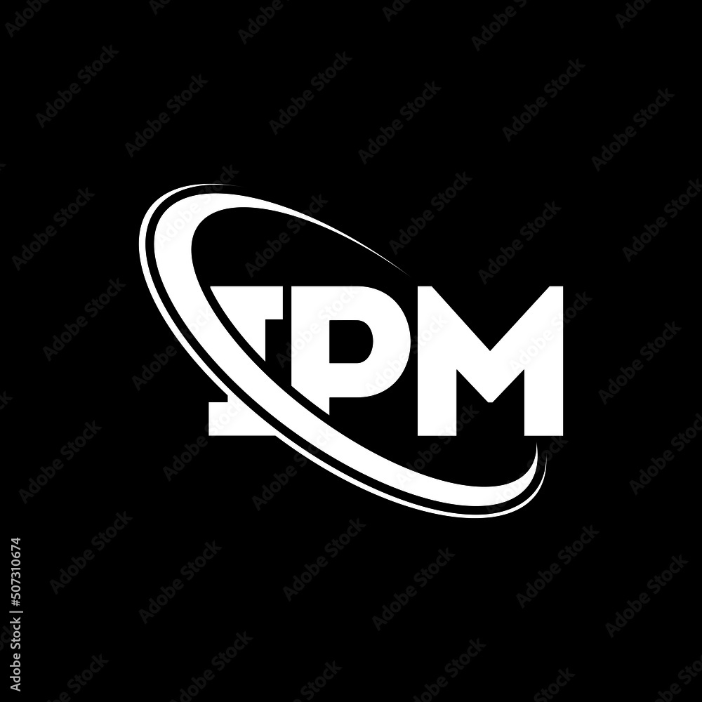 IPM logo. IPM letter. IPM letter logo design. Initials IPM logo linked ...