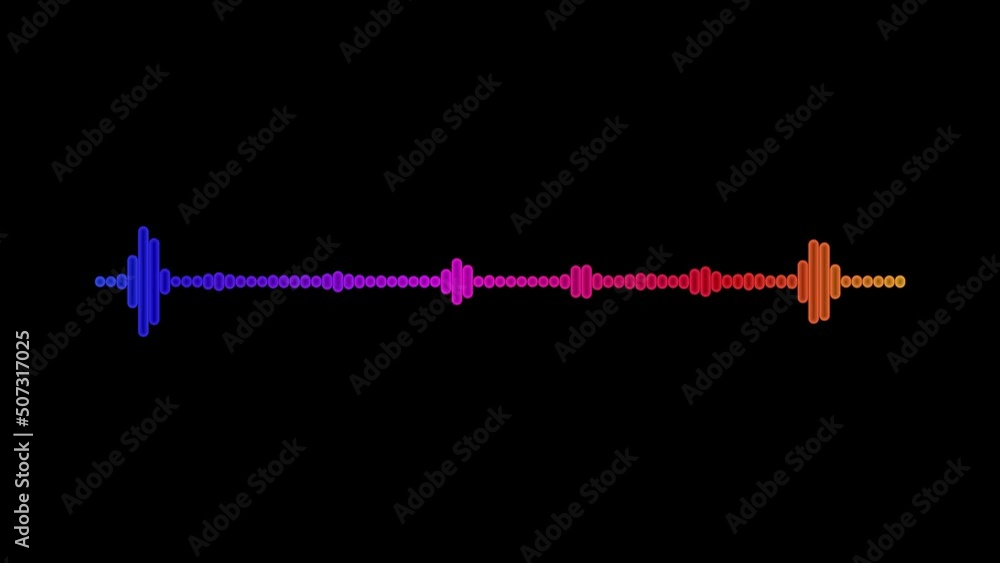 Audio spectrum wave with blue abstract background. Audio spectrum wave ...