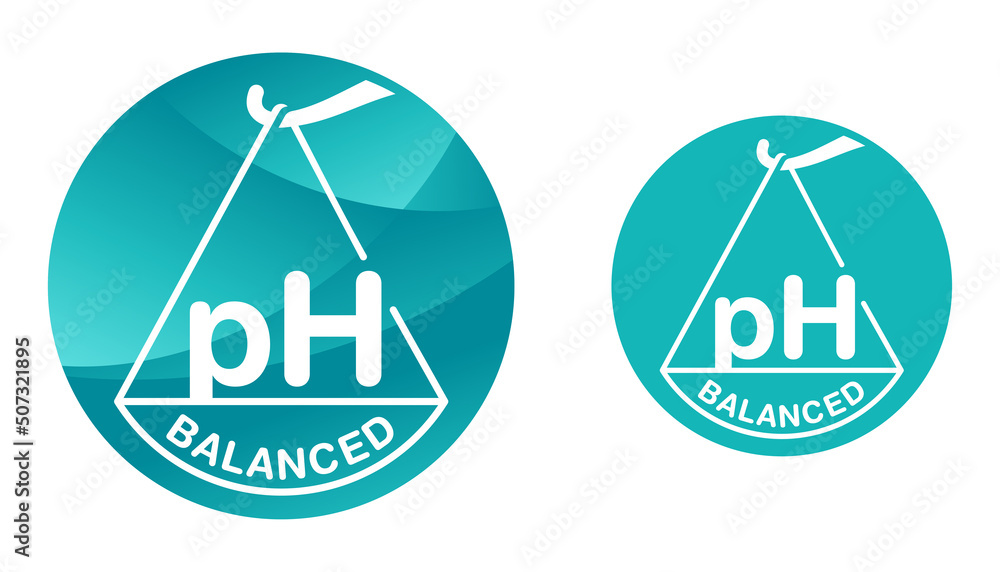 pH balanced icon - optimal level of acids Stock Vector | Adobe Stock