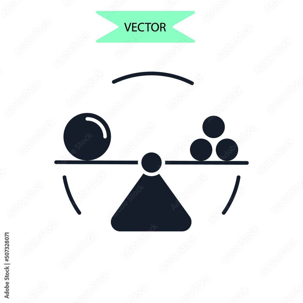 Stability icons symbol vector elements for infographic web Stock Vector ...