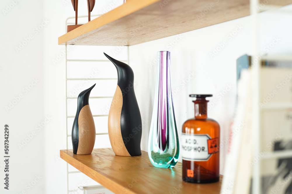 a mid century string shelf made by nisse strinning form the 60s ...