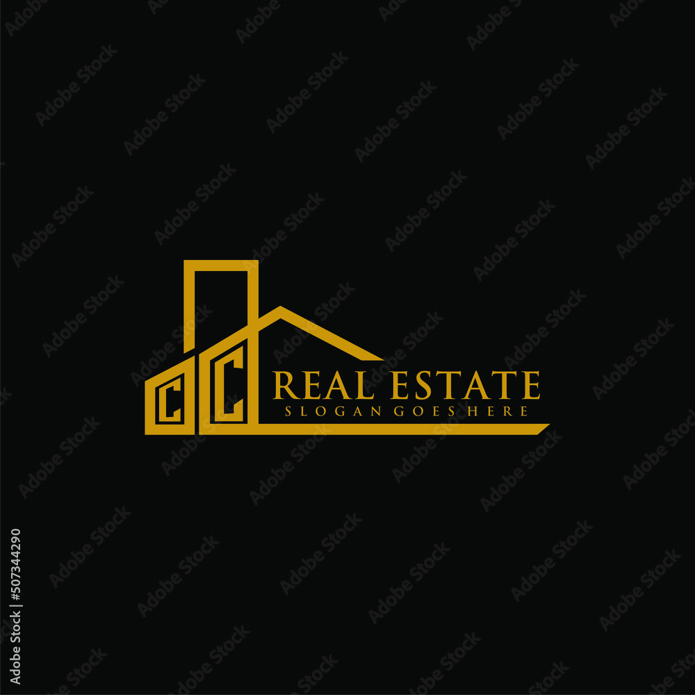 CC initial monogram logo for real estate design Stock Vector | Adobe Stock