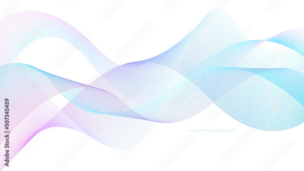 Air wind wave, light pink or blue color. An undulating swirl with ...