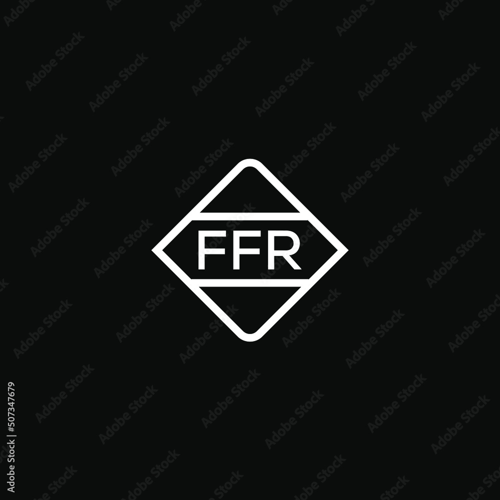 FFR letter design for logo and icon.FFR monogram logo.vector ...